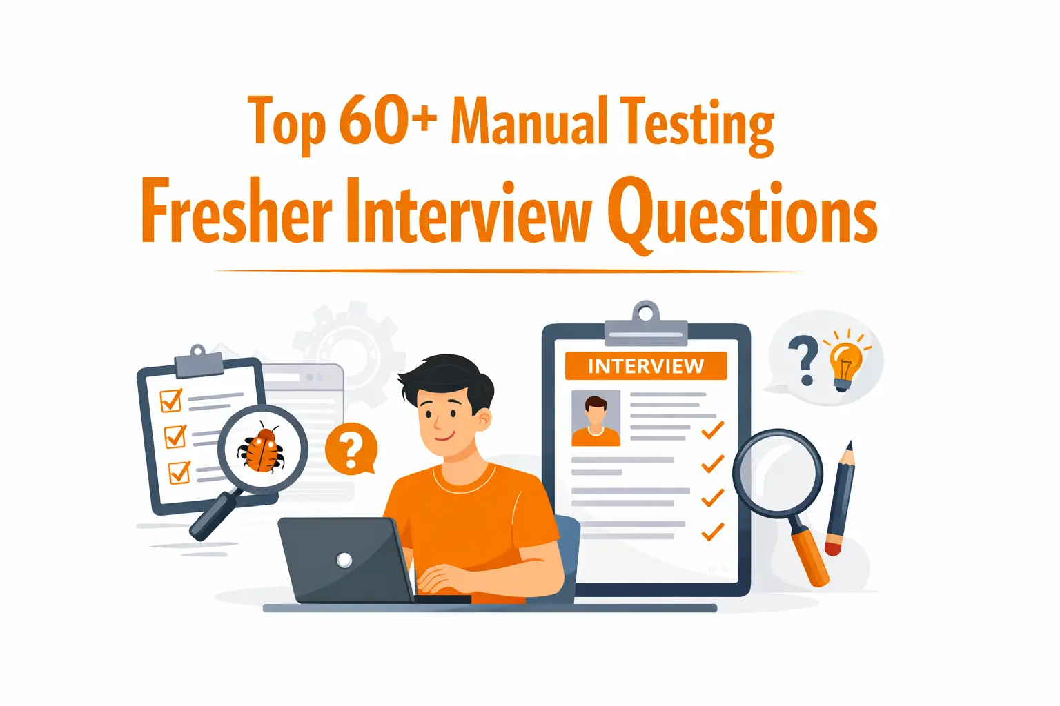 Top 60+ Manual Testing Fresher Interview Questions | Payilagam